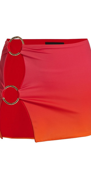 Louisa Ballou - Women's Double Ring Ombré Miniskirt
