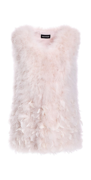 Maximilian - Women's Long Feather Vest