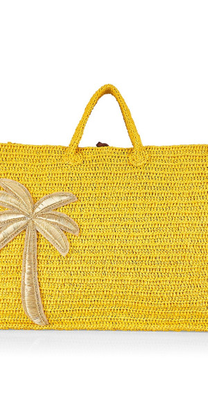 Mehry Mu - Women's Terra Palm Tree Raffia Tote Bag