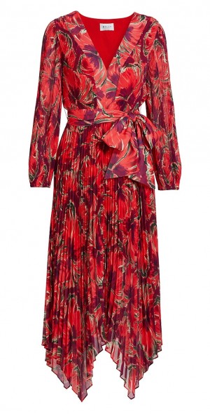 Milly - Women's Liora Windmill Floral Pleated Midi-Dress