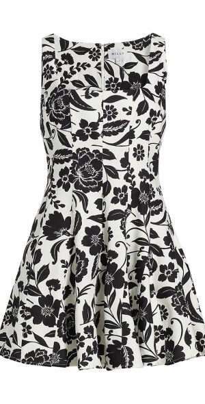 Milly - Women's Flowers Of Spain Linen Minidress