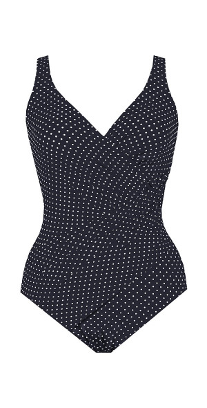 Miraclesuit Swim, Plus Size - Women's Pin-Point Oceanus One-Piece Swimsuit