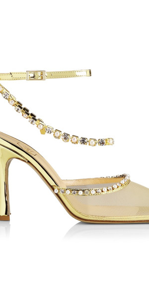 Nalebe - Women's Stellar Embellished Mesh Pumps