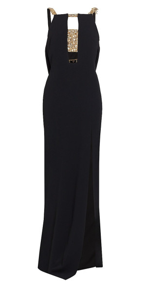 Pamella Roland - Women's Embellished Crepe Cut-Out Gown