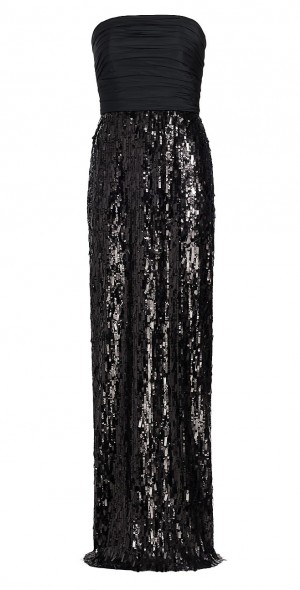 Pamella Roland - Women's Strapless Ruched Sequin Gown