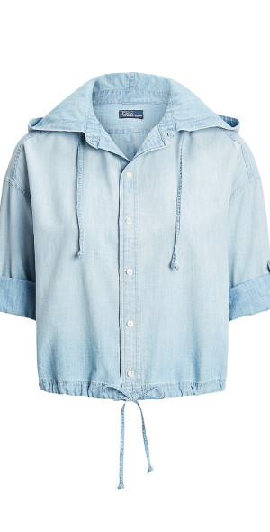 Polo Ralph Lauren - Women's Cotton Chambray Drawstring Shirt