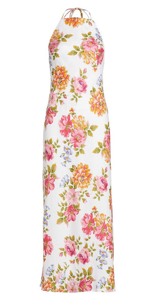 Reformation - Women's Seila Floral Linen Halter Maxi Dress