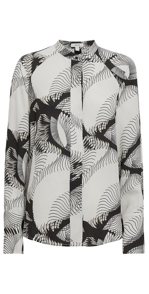Reiss - Women's Becci Printed Button-Front Blouse