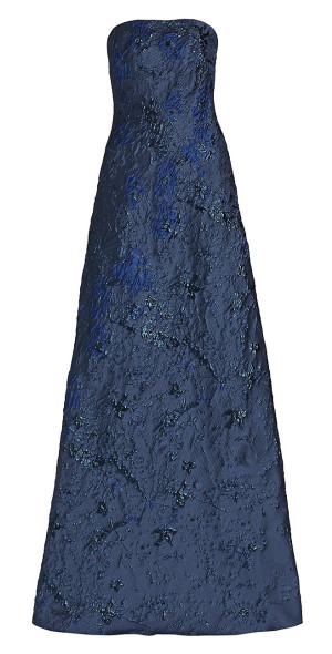 Rene Ruiz Collection - Women's Brocade Strapless A-Line Gown