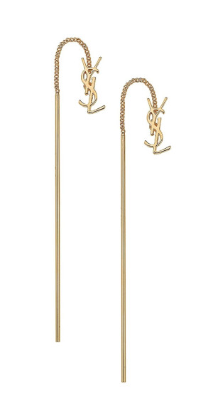 Saint Laurent - Women's Opyum YSL Threader Earrings
