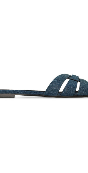 Saint Laurent - Women's Tribute Denim Slides