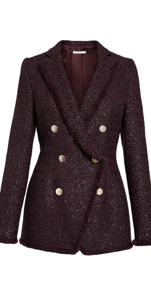 Santorelli - Women's Tweed Double-Breasted Jacket