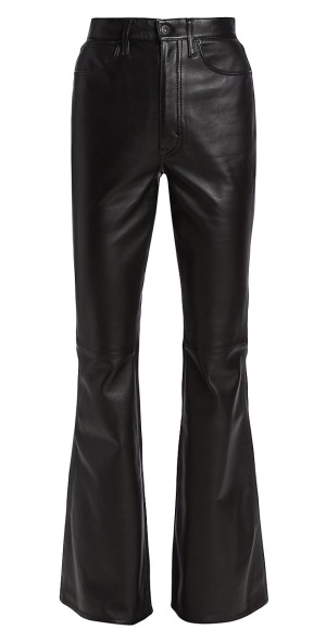 SLVRLAKE - Women's Indiana Leather High-Rise Flare Jeans