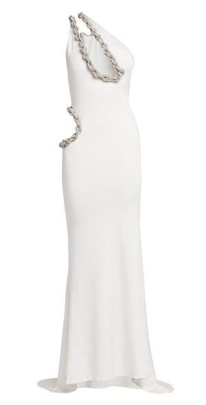 Stella McCartney - Women's Rope Cut-Out One-Shoulder Gown