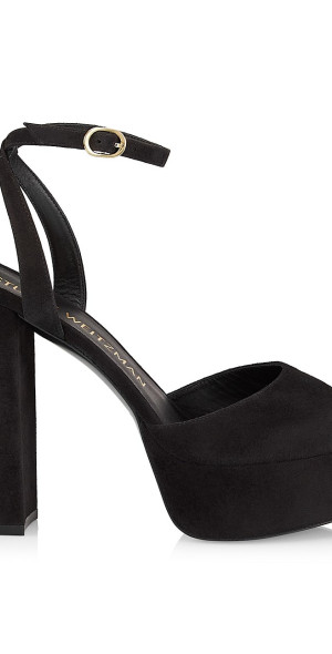 Stuart Weitzman - Women's Ryder II 130MM Suede Platform Sandals