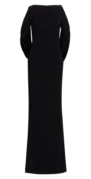 Talbot Runhof - Women's Infinity Sleeve Cady Body-Con Gown