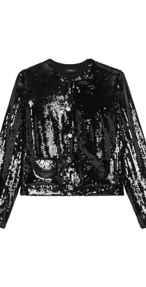 Theory - Women's Sequined Crop Jacket