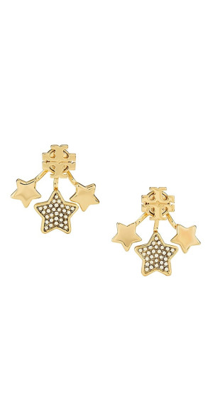 Tory Burch - Women's Kira 18K-Gold-Plated & Glass Crystal Shooting Star ...