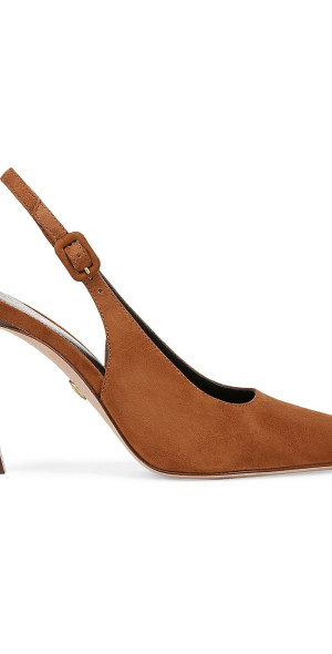 Veronica Beard Womens Callie 95mm Suede Slingback Pumps