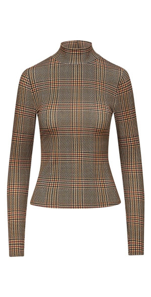 Veronica Beard - Women's Nate Plaid Turtleneck Top