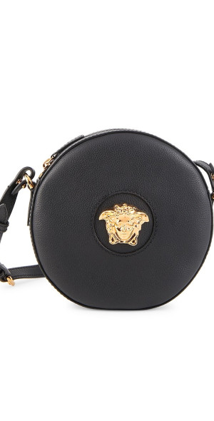 Versace - Women's Medusa Leather Round Camera Bag