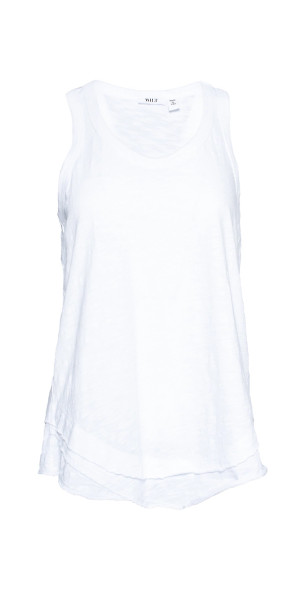 Wilt - Women's Shrunken Raw Mock Hem Shirttail Tank