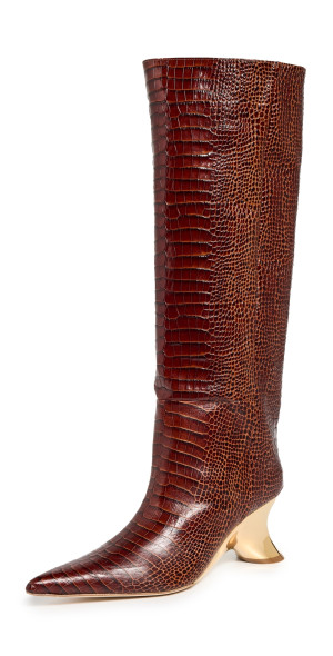 Awake Mode A Wa Ke Mode Maya Boots Burgundy 36