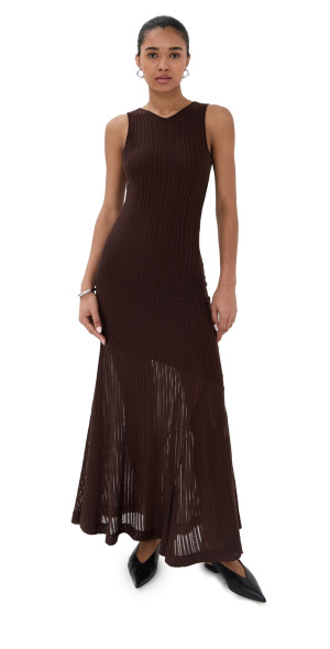 Bite Studios - Spacia Sheer Structured Tank Dress Hazel M