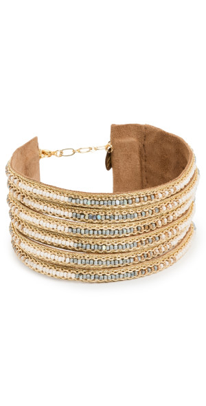 Deepa Gurnani - Sue Cuff Gray One Size