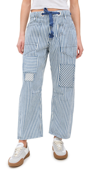 Free People - Moxie Railroad Pants Dark Slate 24