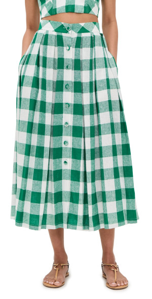 Hunter Bell - Eva Skirt Emerald Check 10