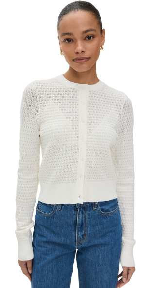 Joe's Jeans - The Pointelle Dani Cardigan Milk XL