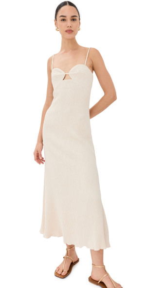 Johanna Ortiz - Dream Spinner Ankle Dress Ecru 2