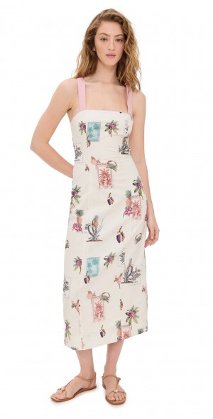 Kivari - Lyra Tie Back Midi Dress Lyra L
