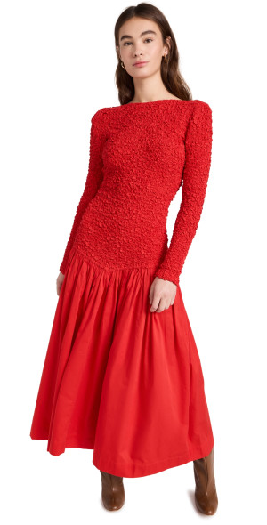 MARA HOFFMAN - Mereba Dress Red 2X