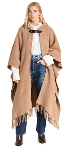 rag & bone - Cloak Poncho Camel One Size