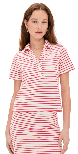 RAILS - Naveli Tee Cherry Stripe XL