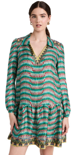 Saloni - Jas Dress AMULET BORDER PLMT 2