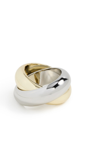 SHASHI - Ross Ring Gold/Silver 7