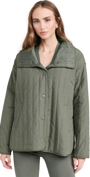 Splendid - x Cella Jane Quilted Jacket Olive S