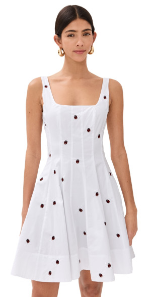 STAUD - Mini Wells Dress Ladybugs 0
