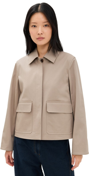 Theory - Patch Boxy Jacket Soft Taupe P