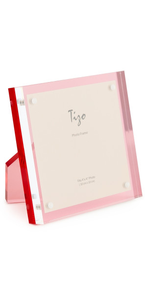Tizo Design - Lucite Frame 4x4 Pink One Size