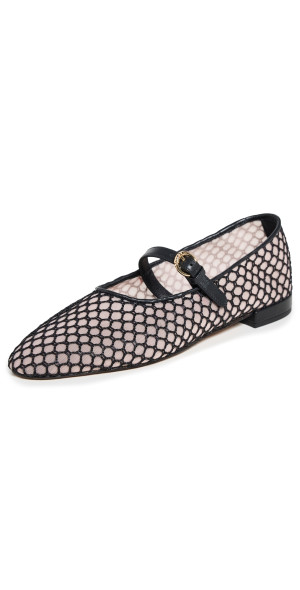 Ulla Johnson - Isobel Mesh Ballet Flats Black 35