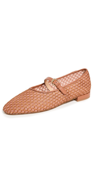 Ulla Johnson - Isobel Mesh Ballet Flats Rust/Copper 38