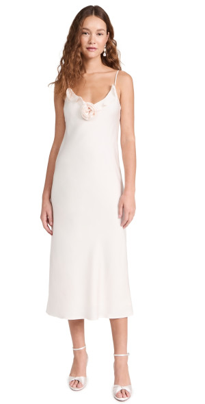 WAYF - Slip Midi Dress Cream XS