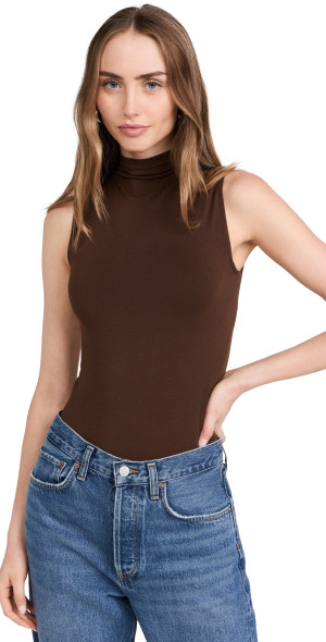 Wolford - Viscose String Thong Bodysuit Umber XS