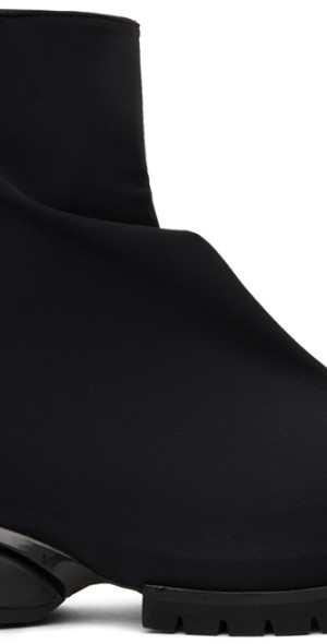 424 - Black Overlay Boots