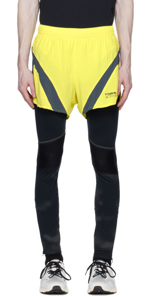 7 DAYS Active - Yellow Sprinter Split Shorts