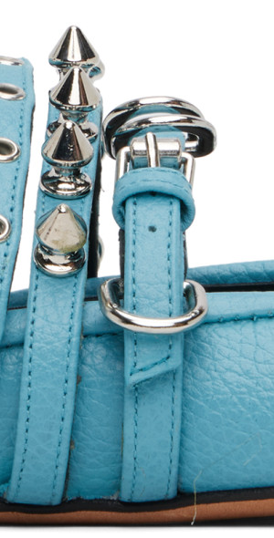 ABRA - Blue Spike Ballerina Mules